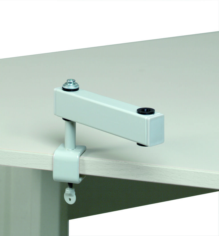 Arm, table top fixing, light grey | Treston