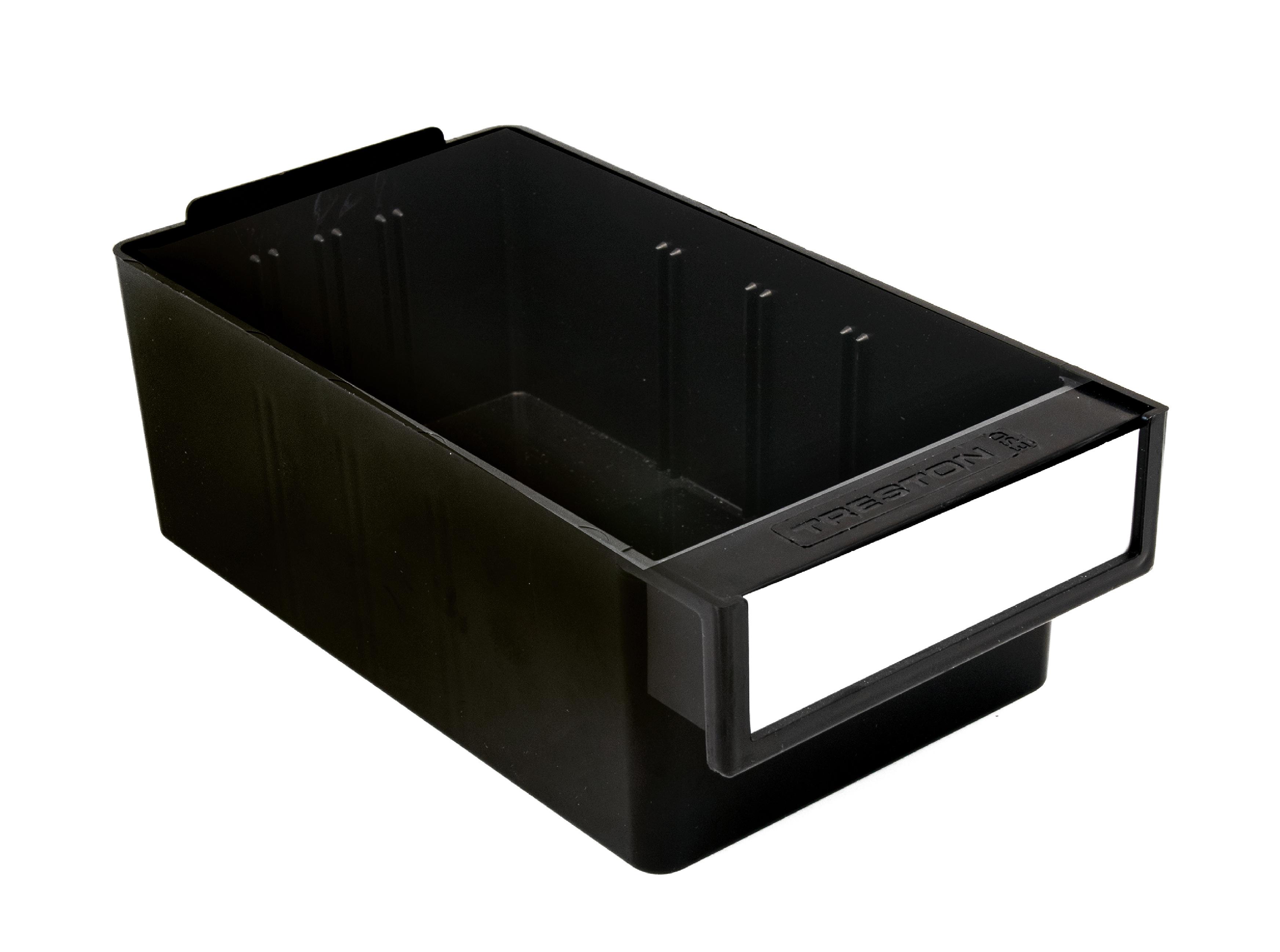 Small drawer 3.62"x6.69"x2.44" black ESD 45 pcs | Treston