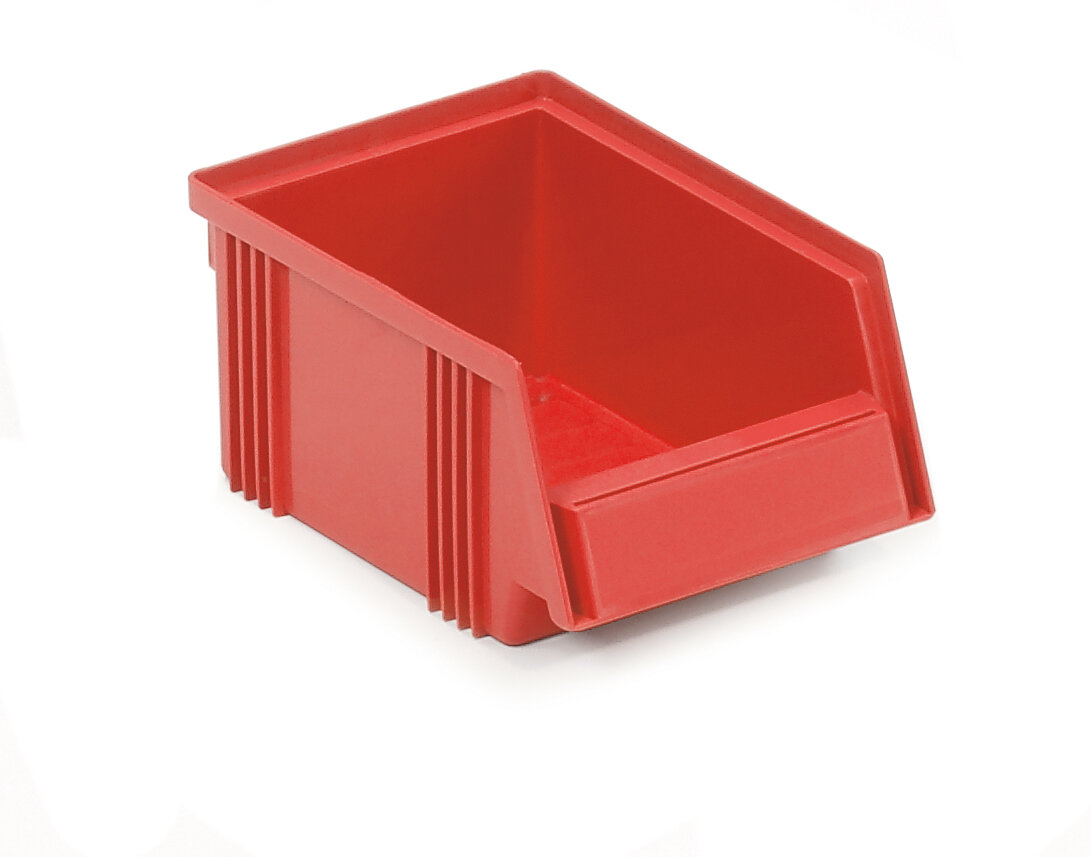 Stacking bin 4.13"x6.5"x2.95" red 60 pcs | Treston