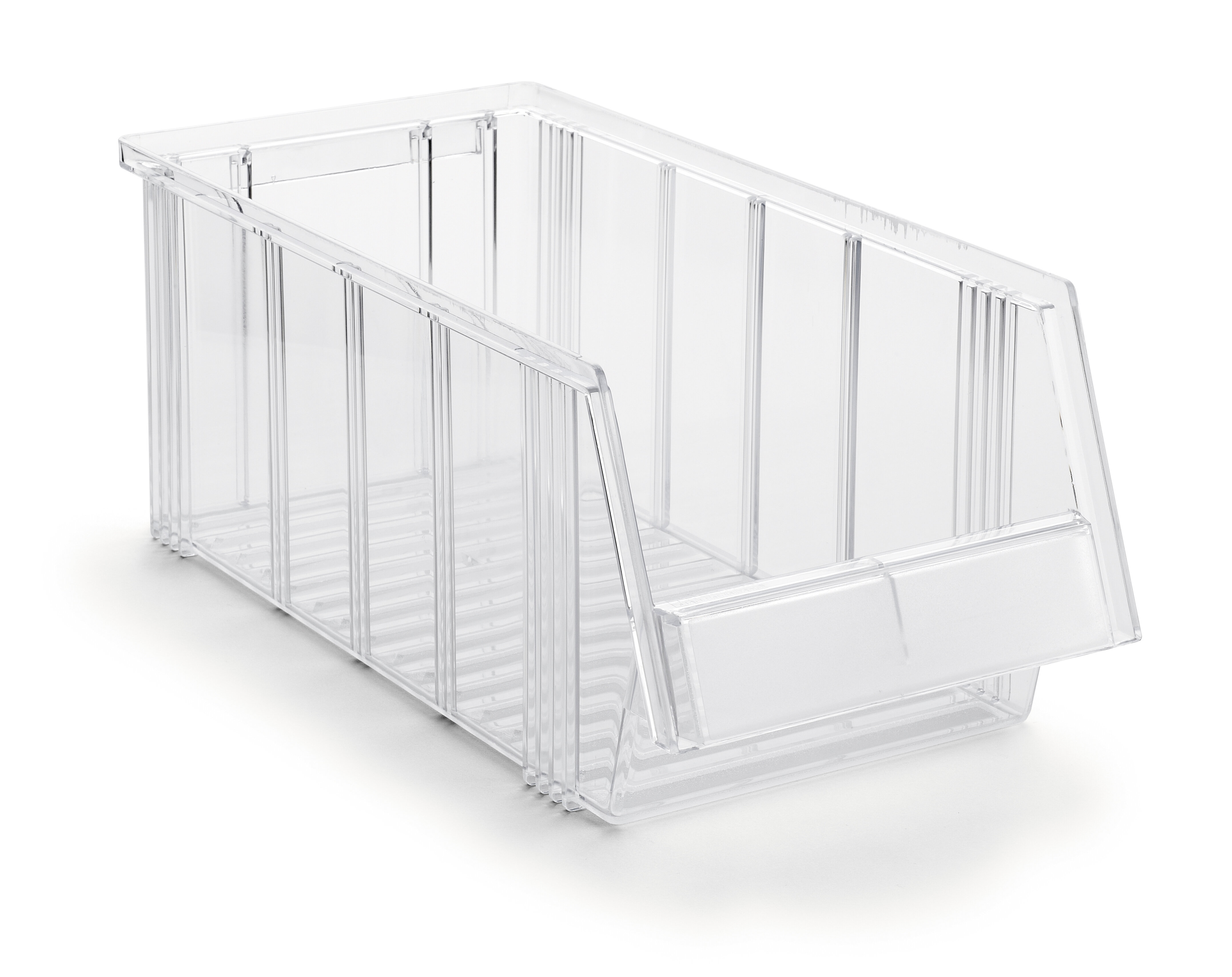 Stacking Bin - Clear - 15.74"Dx7.32"Wx6.14"H O.D Case of 24 | Treston