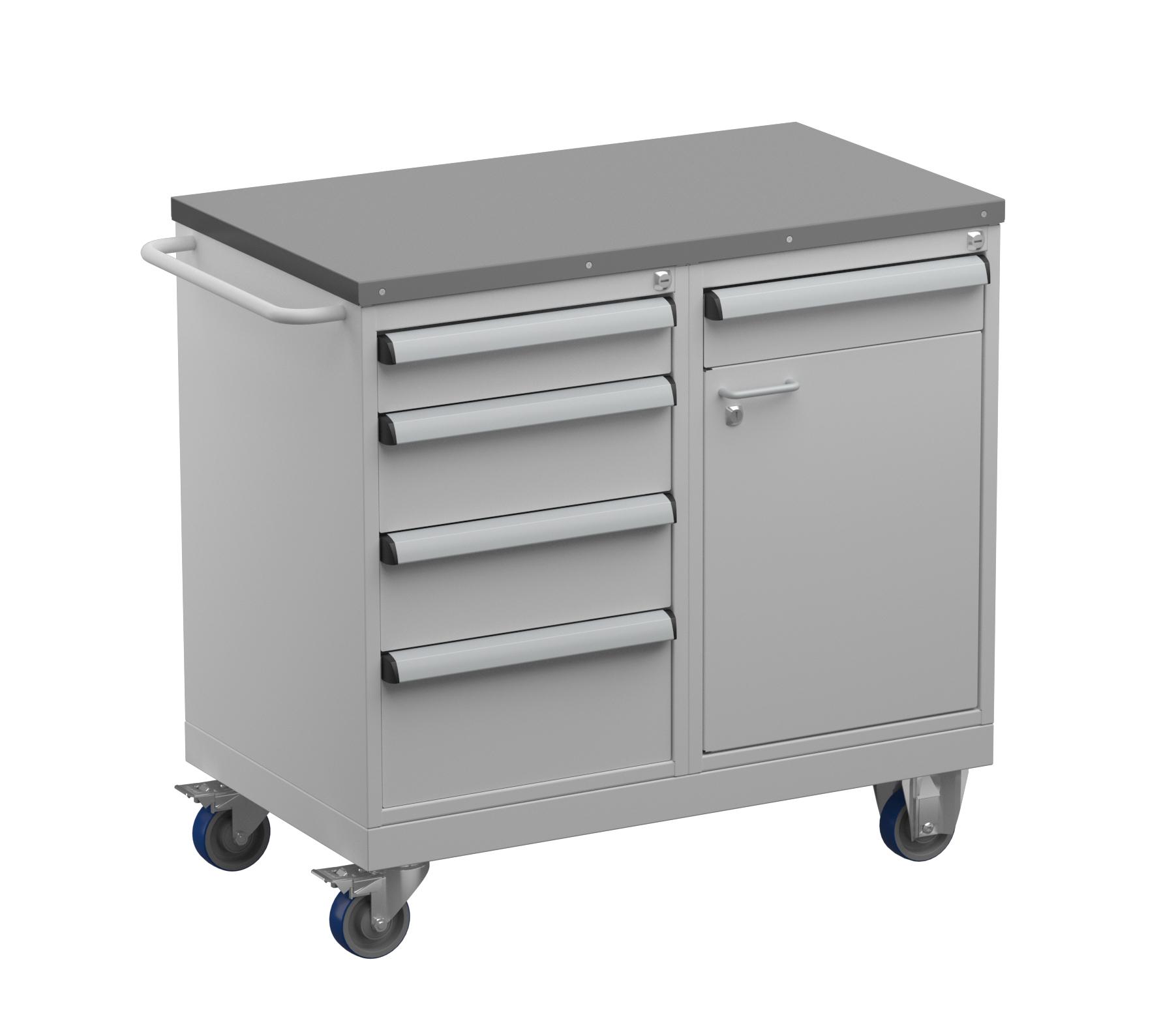 Tool cart 1, steel top | Treston