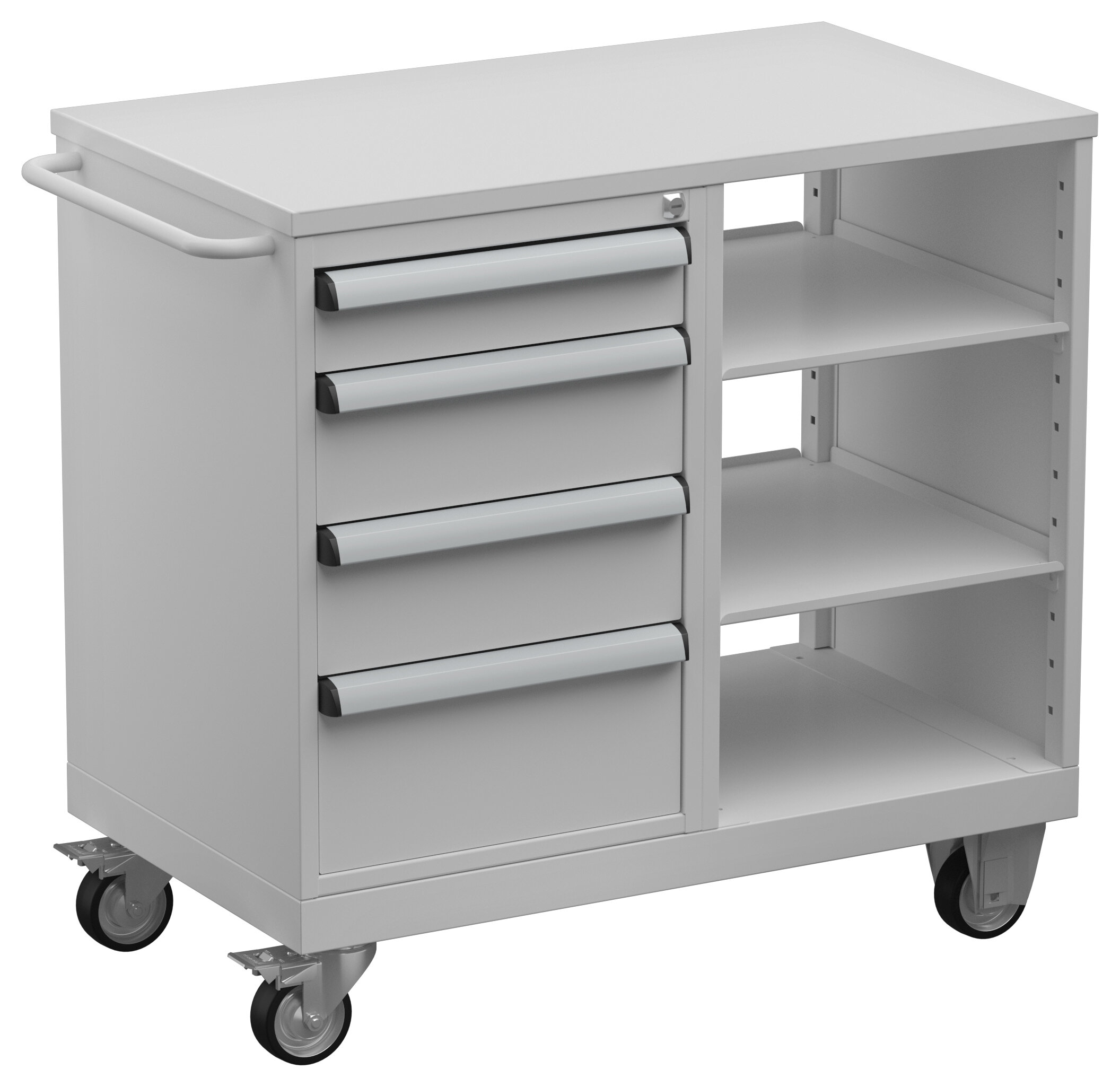 Tool cart 5 ESD, steel top | Treston