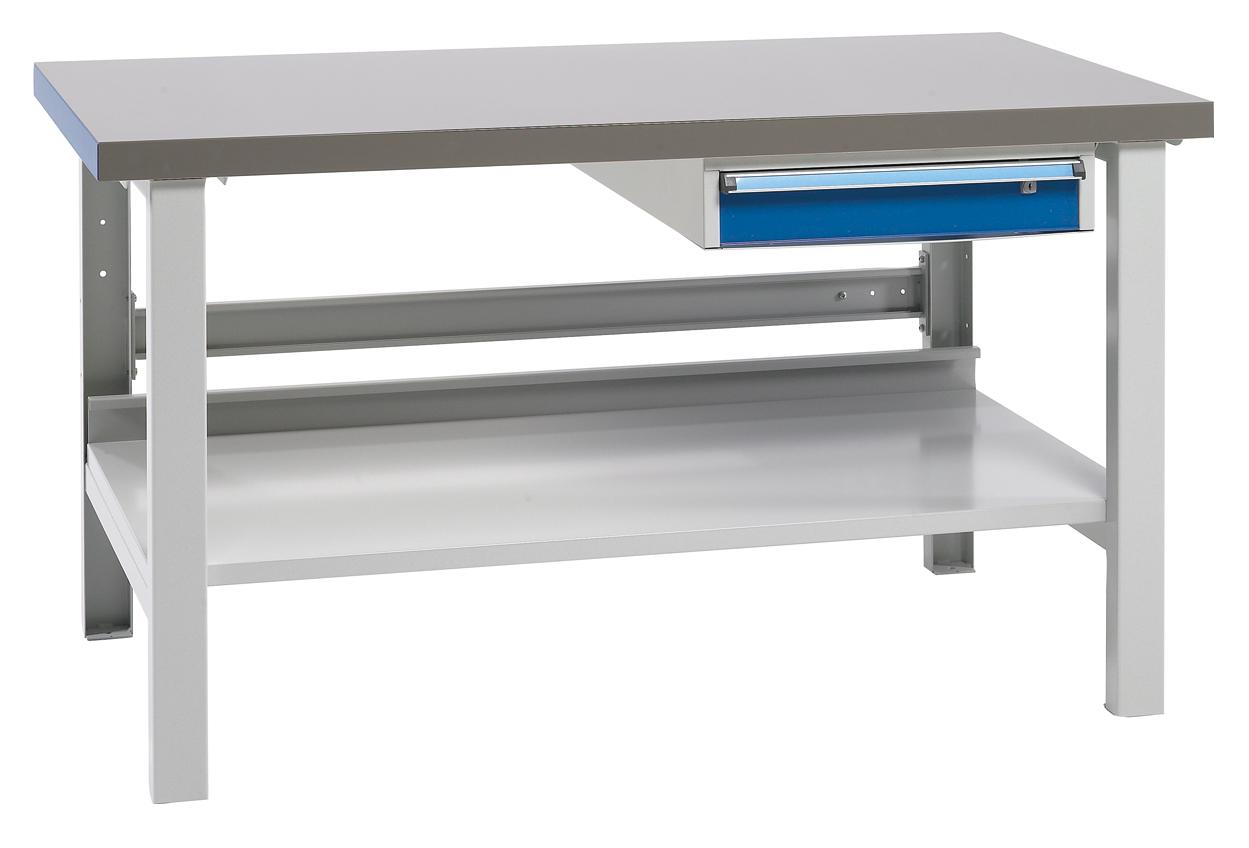 Workshop installation workstation, steel top 59.1" x 29.5 | Treston