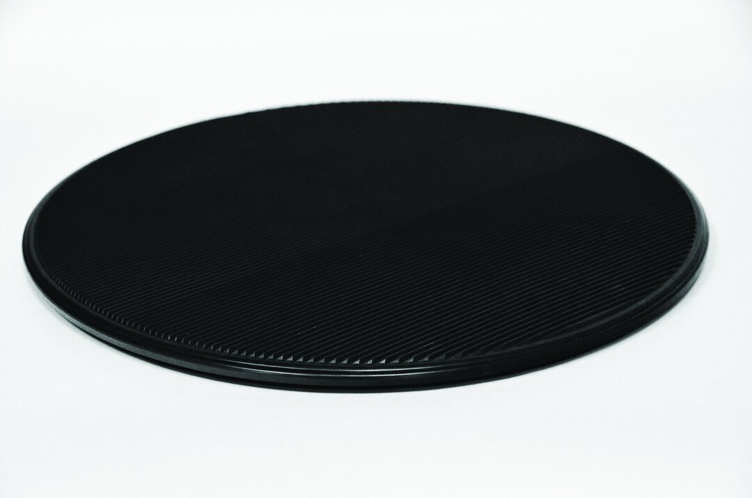 Circular Base, D500 (19.68" dia), ESD, black grooved mat | Treston