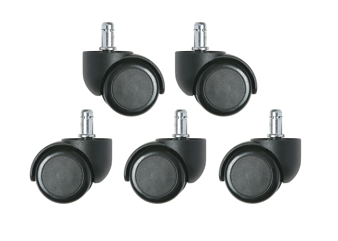 Dual Wheel Hard Floor Casters (set of 5) | Treston