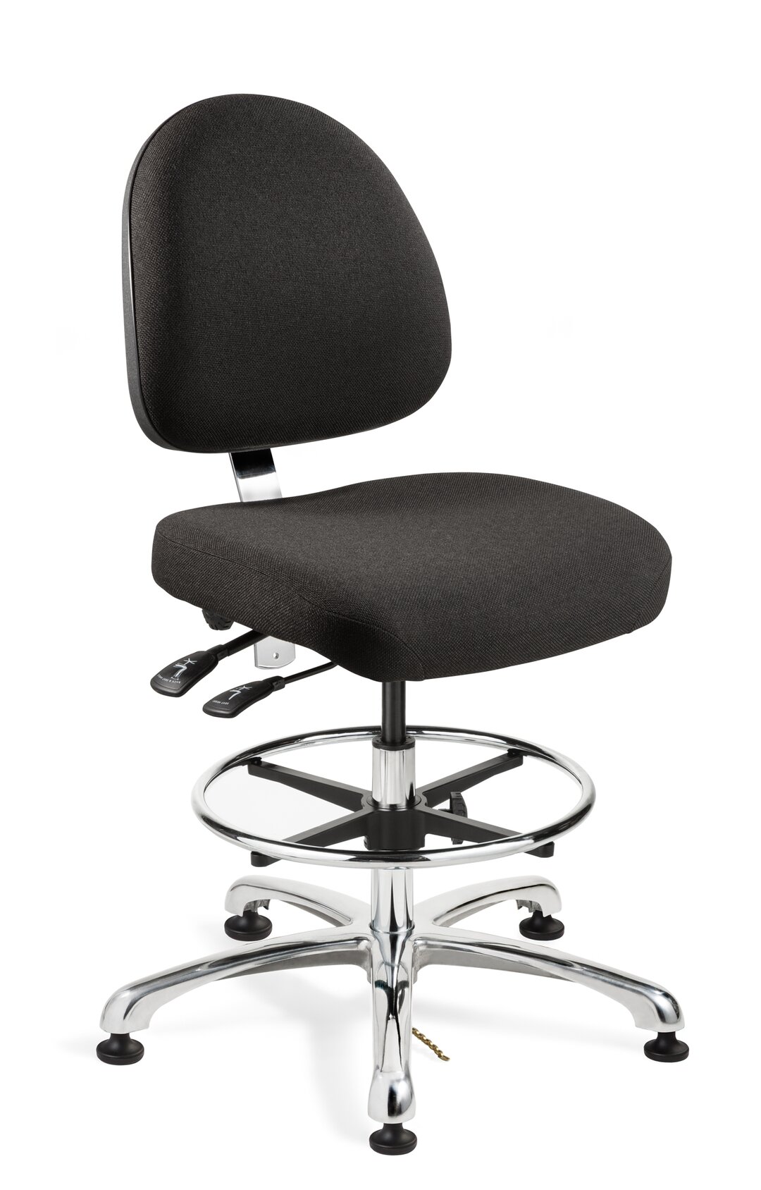 Integra ESD Upholstered Chair w/Medium Back, Articulating Se | Treston