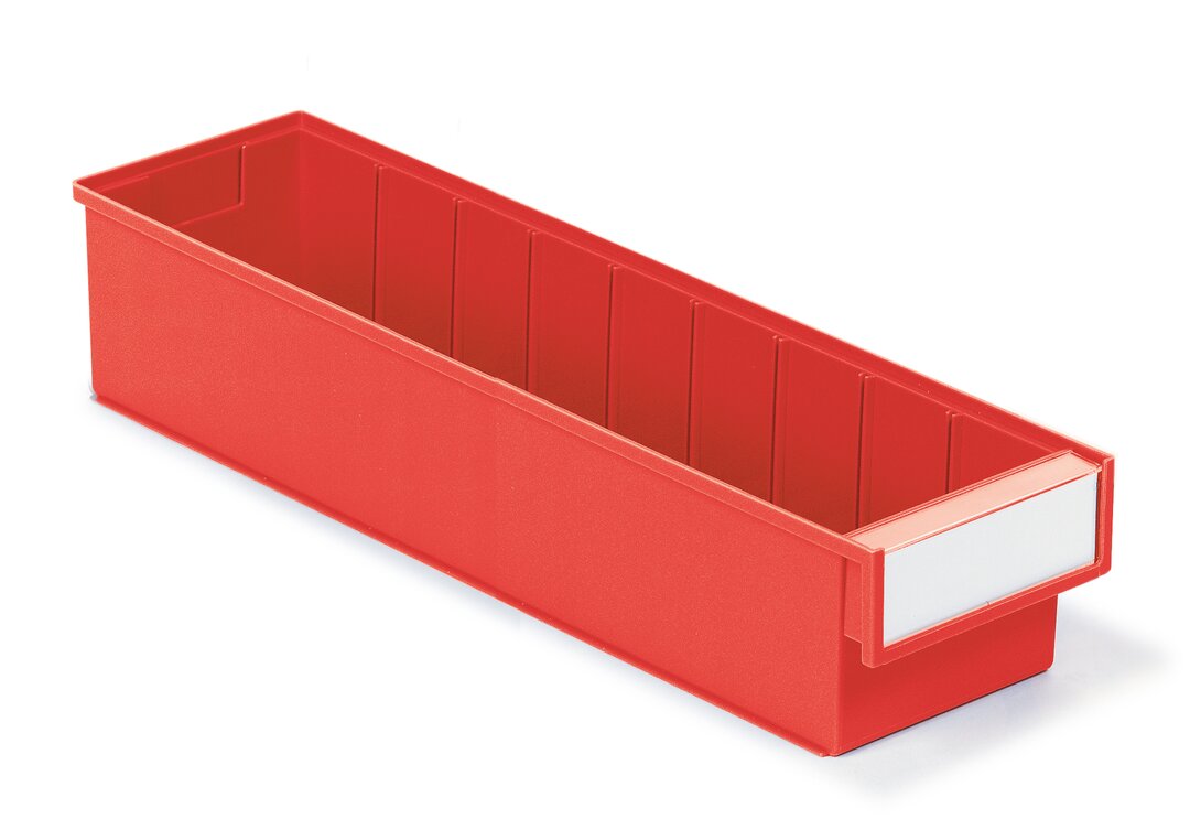 Storage Bin - RED 19.68"Dx5.19"Wx3.93"H Case of 20 | Treston