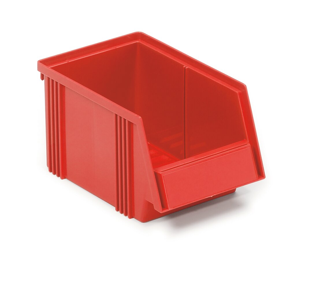Stacking bin 5.87"x9.84"x5.12" red 30 pcs | Treston