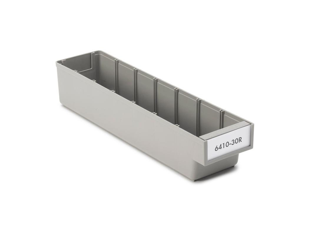 Treston ReBOX shelf bin 3.7"x15.75"x3.15" grey 40 pcs | Treston