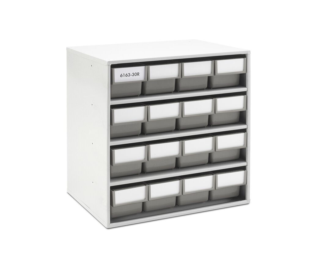 Treston ReBOX storage bin cabinet 15.7"x11.8"x15.6", grey | Treston